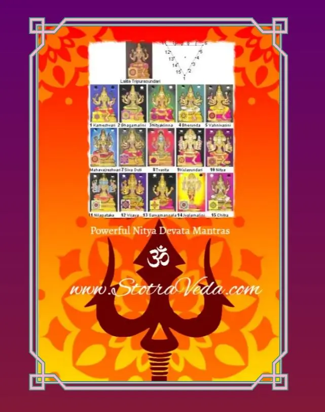 Powerful Tithi Nitya Devata Mantras - StotraVeda.com