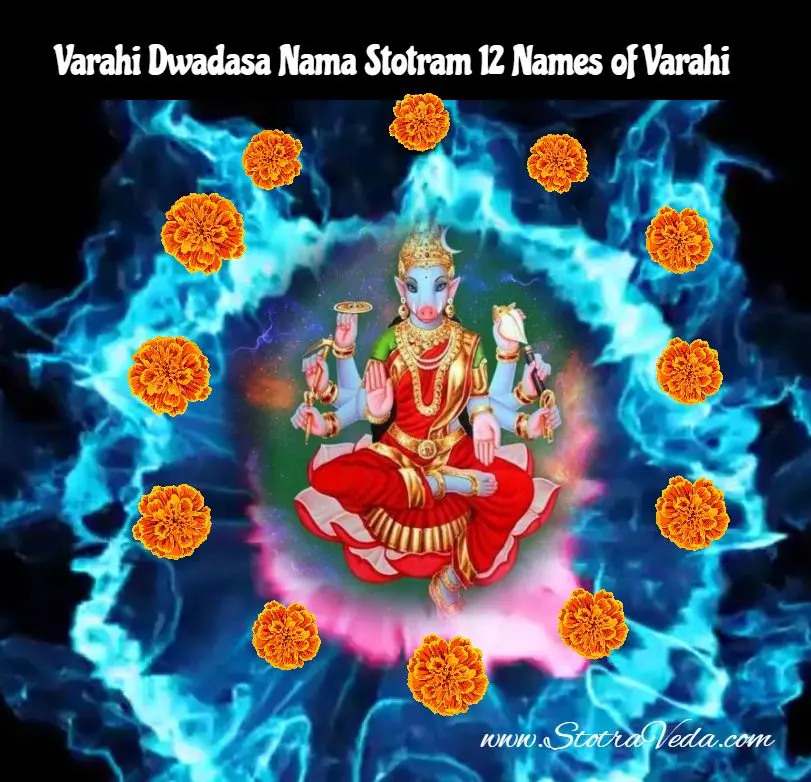Varahi Dwadasa Nama Stotram 12 Names of Varahi - StotraVeda.com